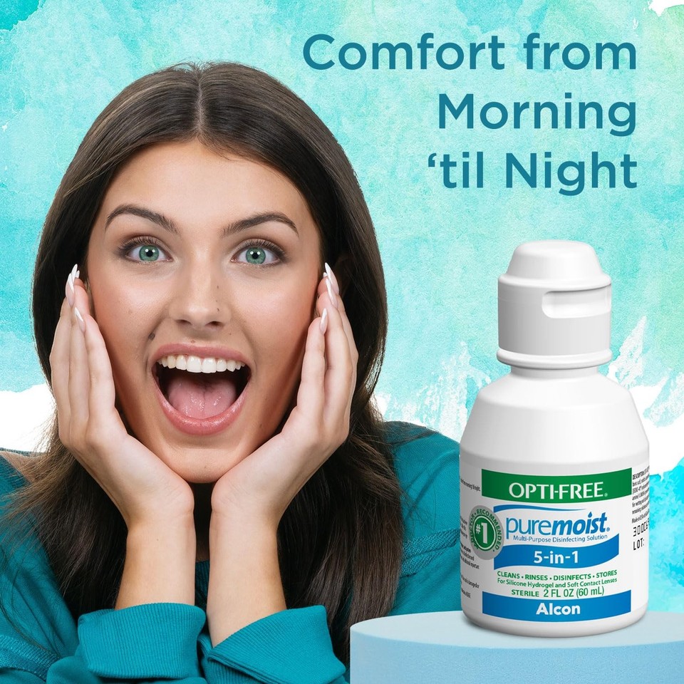 Opti-Free Puremoist Multi-Purpose Contact Lens Cleaning and ...