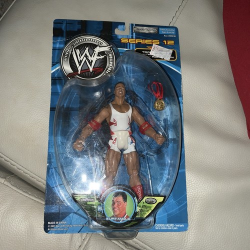 Kurt Angle WWE Series 12 Tron Figures with attituded Jakks Pacific 2000 ...