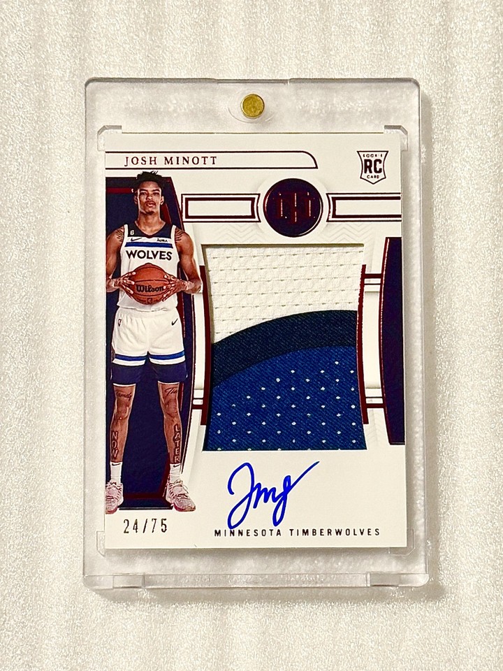 2022-23 Panini National Treasures Josh Minott 4 CARD AUTO LOT Optic /21 ...