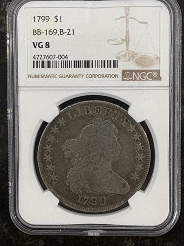 1799 Liberty Draped Bust Silver Coin $1 Dollar | eBay