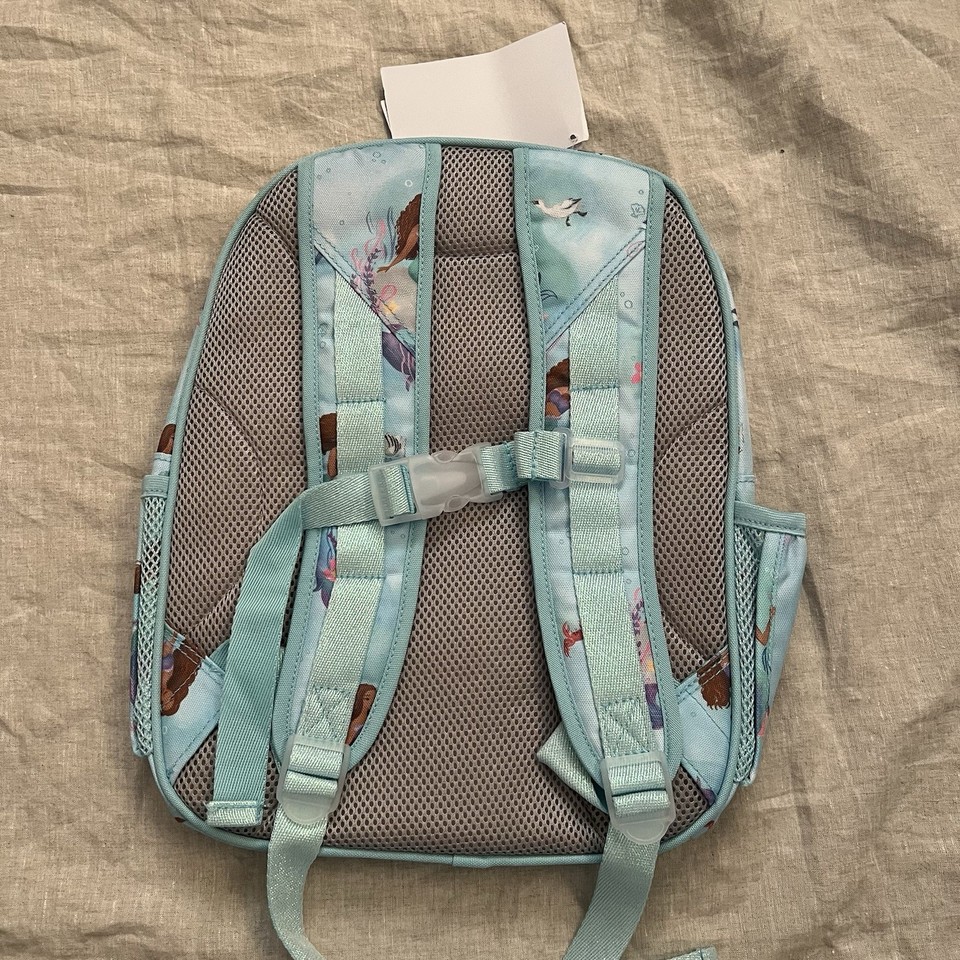 Pottery Barn Kids Disney Little Mermaid Shimmer SMALL Backpack Mono ...