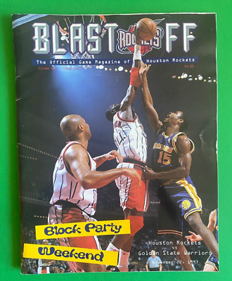 HOUSTON ROCKETS V GOLDEN STATE WARRIORS 11/22/1997-COMPLETE PROGRAM ...