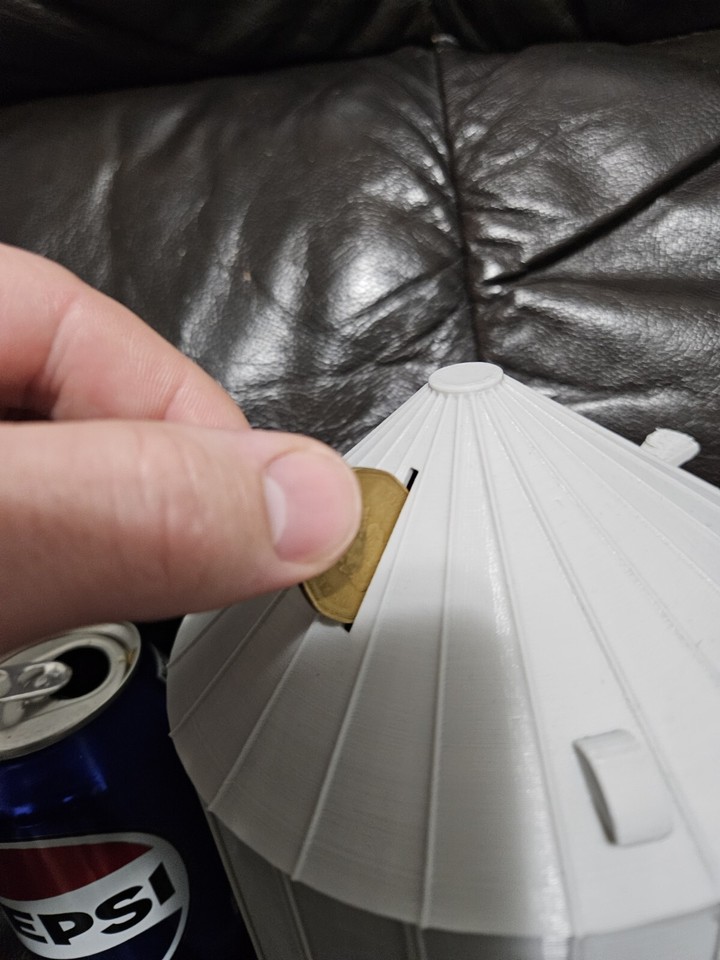 1/64 scale grain bin, Grain Bin Piggy Bank, Farming Piggy Bank, Grain ...