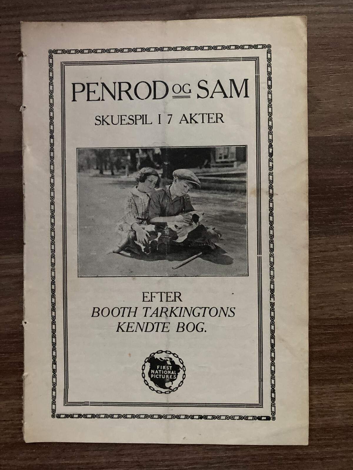 Penrod and Sam Ben Alexander Joe Butterworth 1923 Danish Movie Program ...