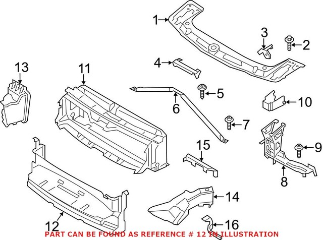 BMW 51748054228 Genuine OEM Lower Duct for sale online | eBay