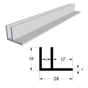 ALUMINIUM CHANNEL F PROFILE | eBay