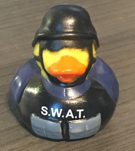 Rubber 2" Duck Ducky Yellow Swat Team Officer Cop Police Jeep - Hand ...