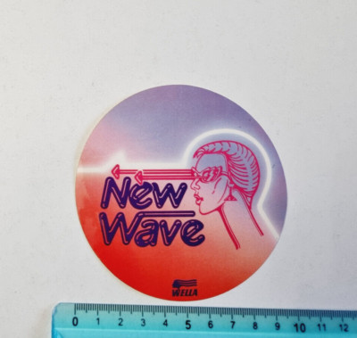 Adhésif New Wave Wella Sticker Autocollant Adhésif Vintage Années 80 ...