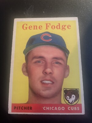 1958 Topps 449 Gene Fodge RC EX Chicago Cubs 1089 | eBay