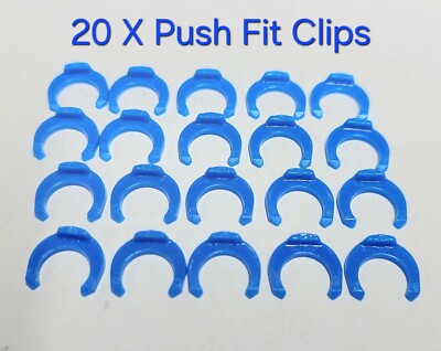 20 X 1/4" Push Fit Clips. RO System Clips | eBay UK
