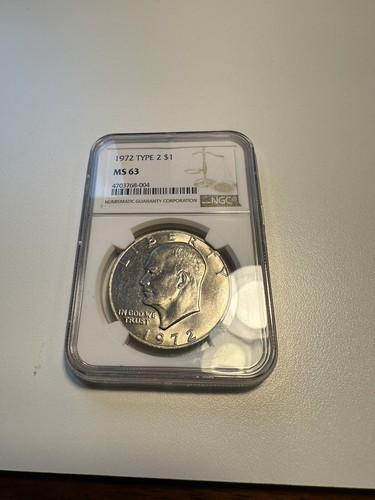 1972 Type 2 Ike Eisenhower Dollar NGC MS-63 | eBay