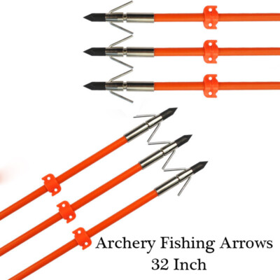 Bowfishing Arrows/Hunting Fish Arrow with Fishing Broadhead Point and ...