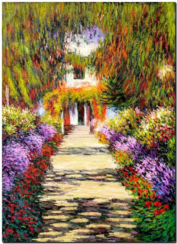 Claude Monet Path In S Garden Giverny | Fasci Garden