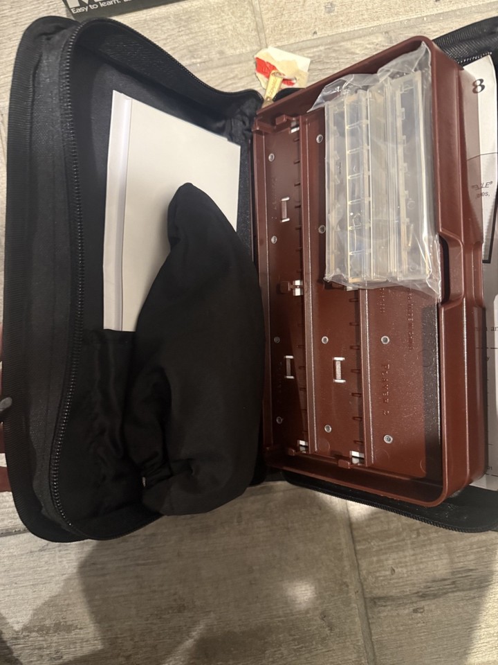 Vtg Scrabble Travel Set Folio Edition Soft Zipper Case 2001 Hasbro ...