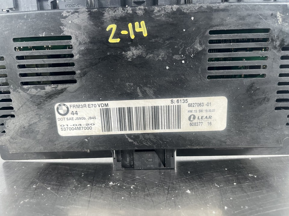 11-13 BMW E70 X5 E71 X6 FRM3R E70 AHL Adaptive Light Check Control ...