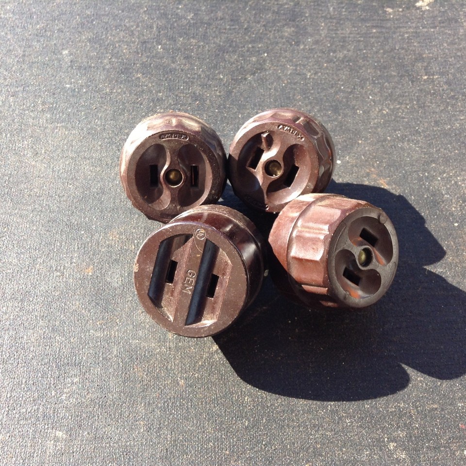 4 Vtg GEM Flasher Christmas Tree Light Plug Electric Winker Blinker not ...