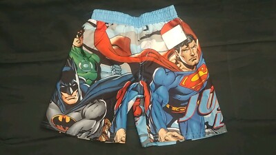 Justice League Toddler 3T DC Comics Superman Swim Trunks Board Shorts ...