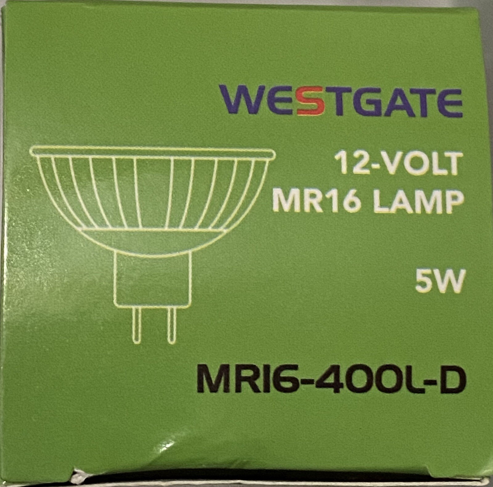Westgate 12 Volt 5 Watt LED Bulb Mr16-400l Bright Lamp Flood Light Fast ...