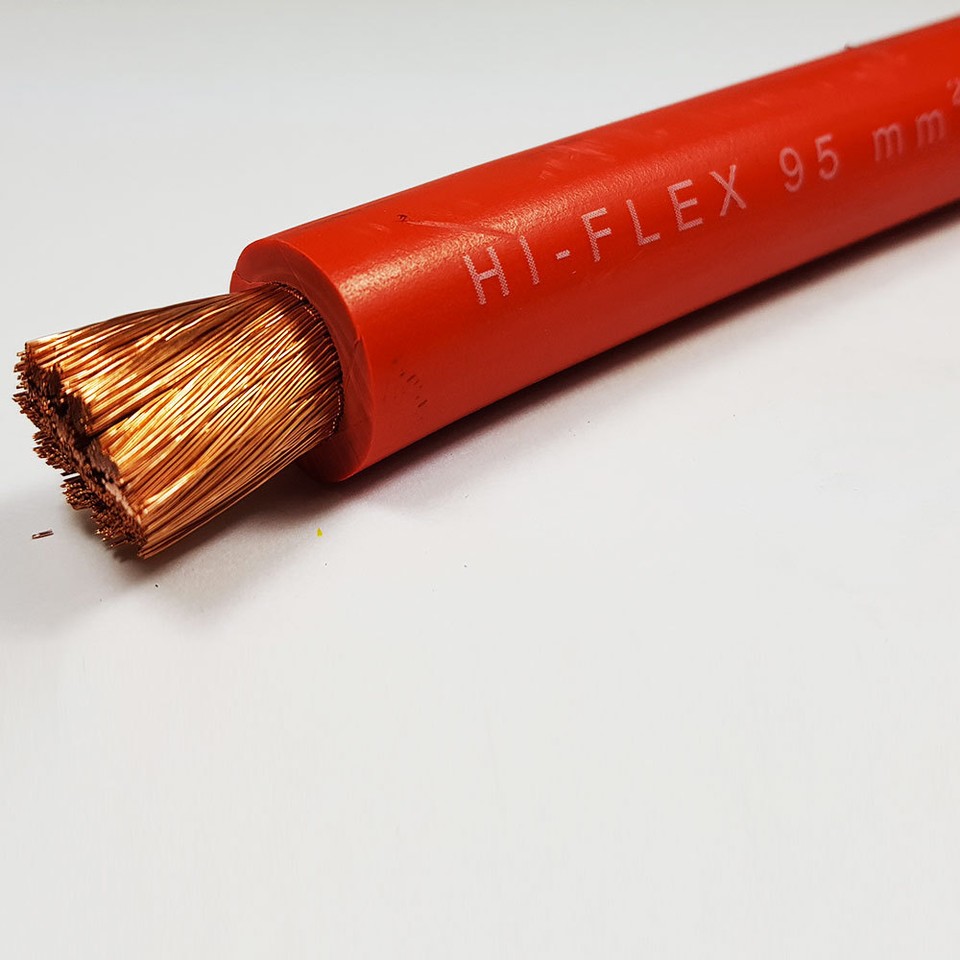 95mm2 500 A Amps Flexible PVC Battery Welding Cable Black Red 1 - 100M ...