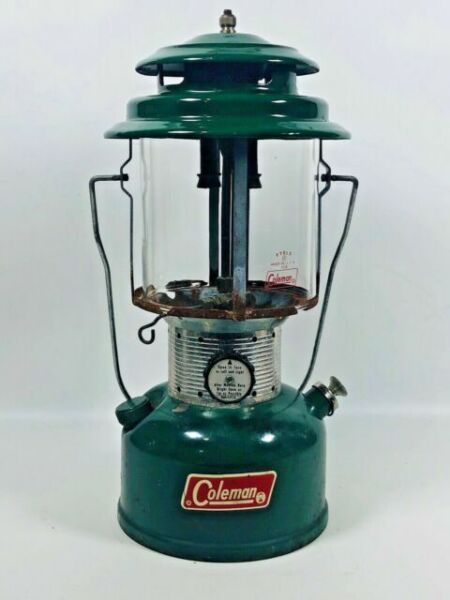 Coleman 220F Double Mantle Camping Lantern - Green for sale online | eBay
