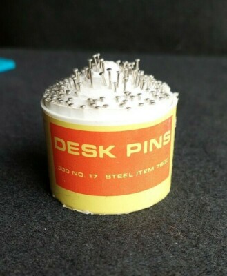 VINTAGE LABELON DESK PINS NO.17. OAKVILLE NEW YORK. MADE IN MALAYSIA | eBay