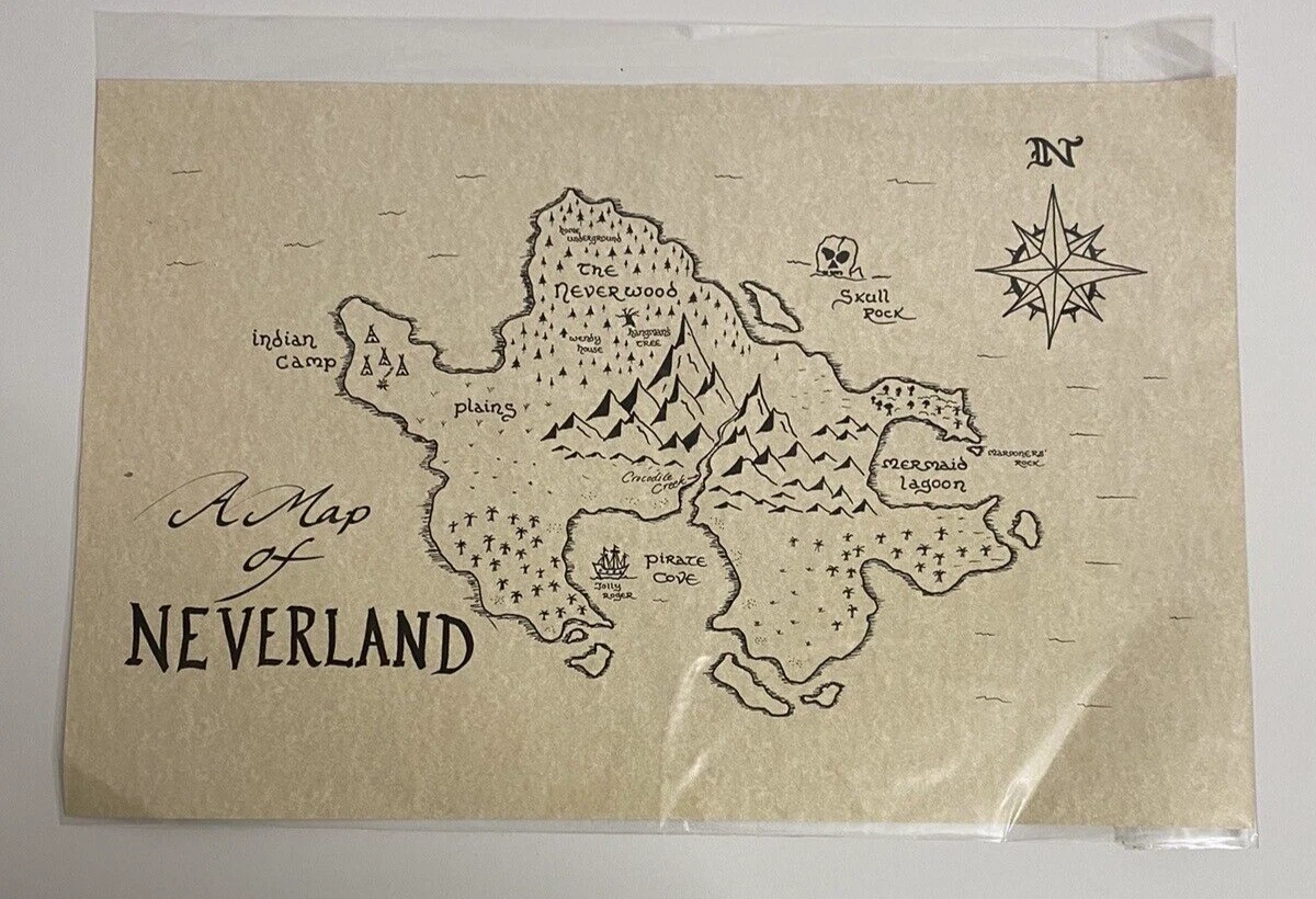 Peter Pan Neverland Map