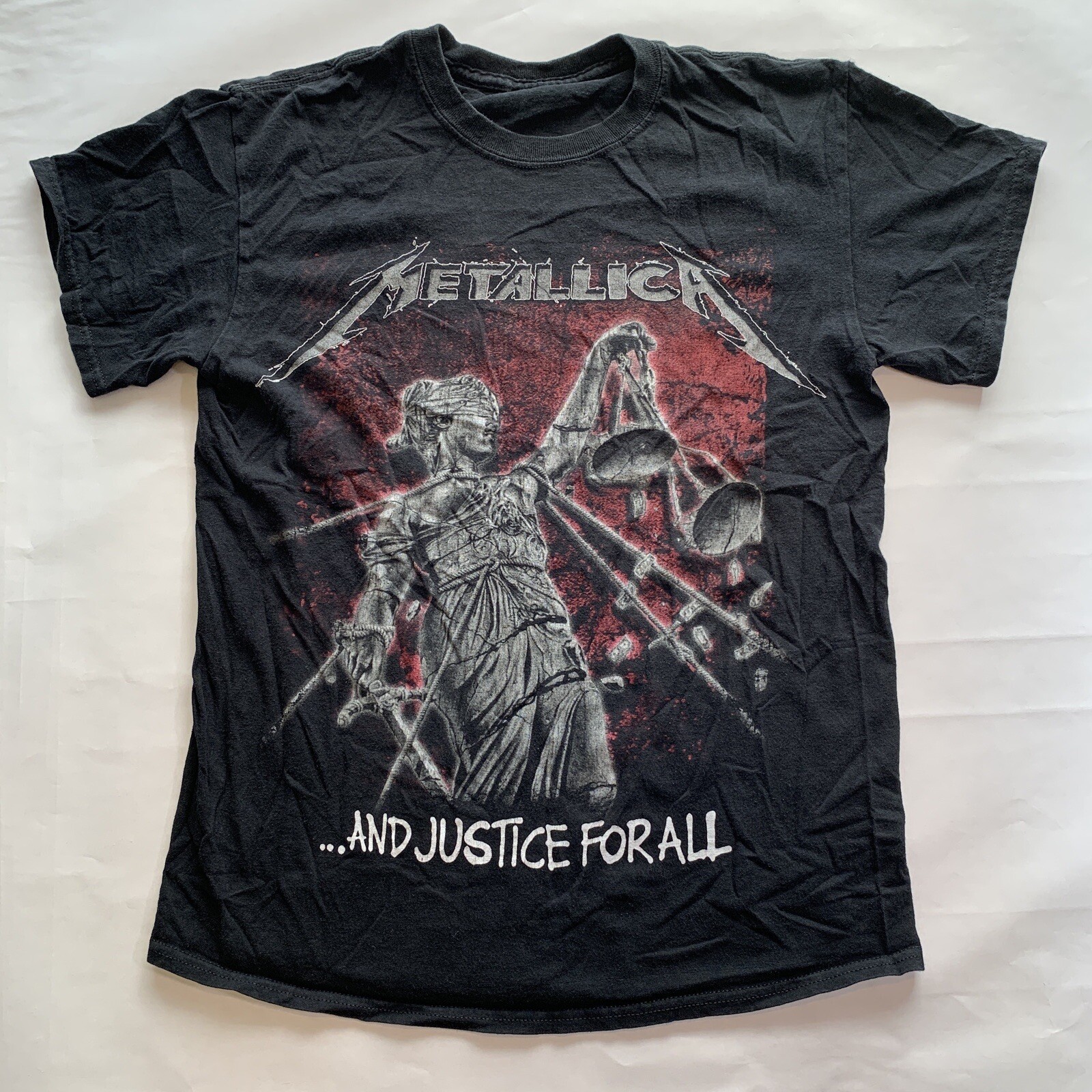 Metallica And Justice For All Black Graphic Music T S… - Gem