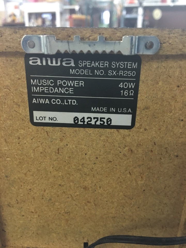 Aiwa SX Front Expanded Stereo Imaging Surround Speaker E52 | eBay
