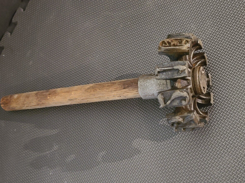 Vintage Wood & Steel Log Marking Tree Number Stamp Hammer w/Ownership ...