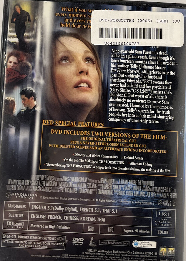 The Forgotten (DVD, 2005) 43396100787| eBay