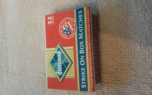 Rare Vintage Match Box Matches Diamond 32 Count | eBay
