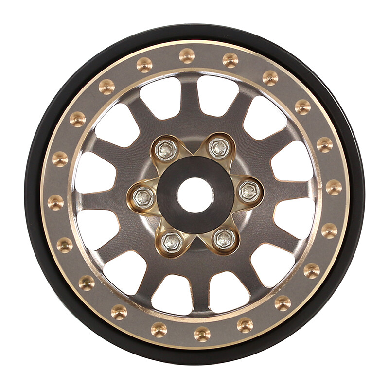 INJORA 1.0 Plus Brass Beadlock Wheel Rims -3.75mm Offset for TRX4M ...