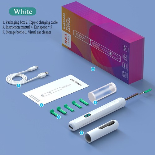 Ear Cleaner with Camera-Ear Wax Removal Tool, Visual Ear Cleaner with ...