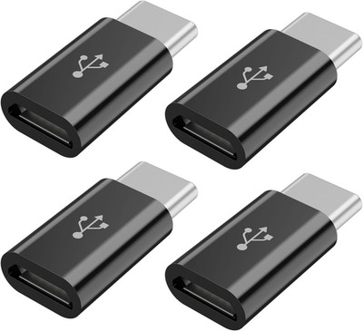 USB C to Micro USB Adapter 4 Pack, Type C Female to Micro USB Male ...