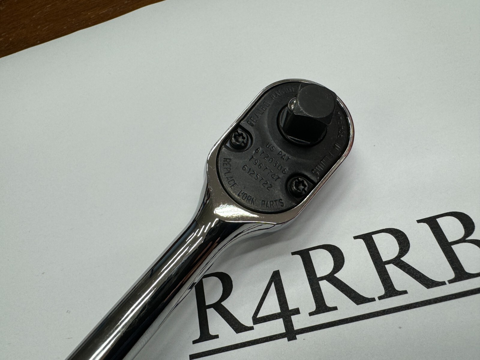 Snap-on Tools USA NEW 3/8" Drive RED Soft Grip LONG Fixed Head Ratchet ...