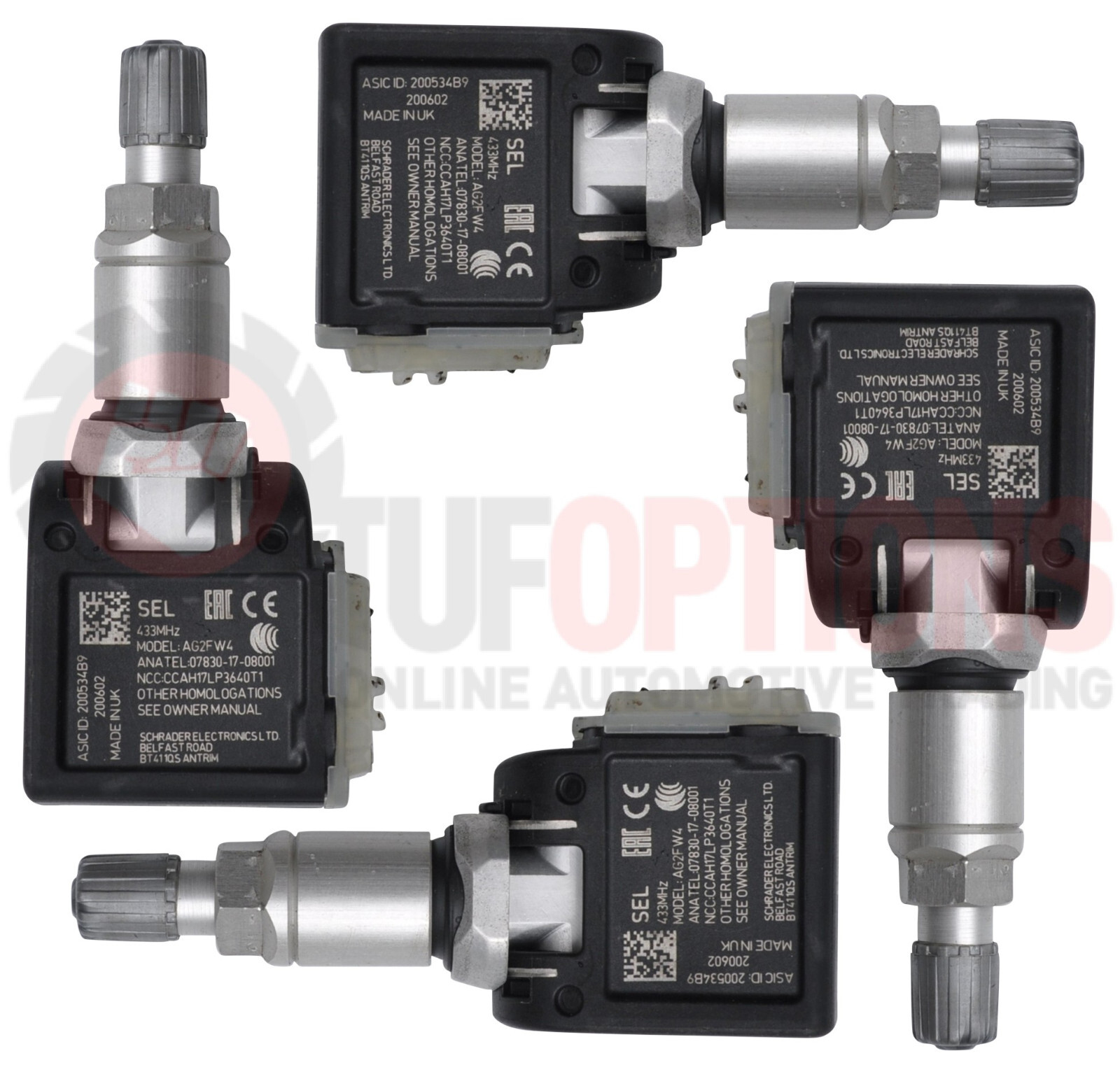 MADE IN UK Schrader - SET OF 4 VW Amarok TPMS Valve - Mar 2018 ...