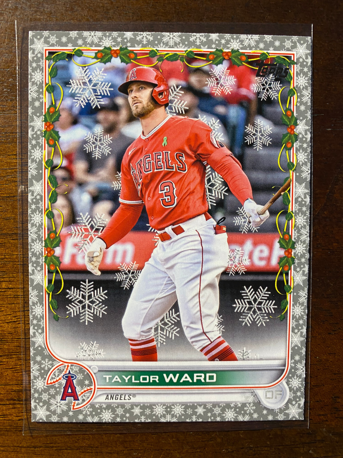2022 Topps Holiday Taylor Ward #HW106 Metallic Snowflake Los Angeles ...