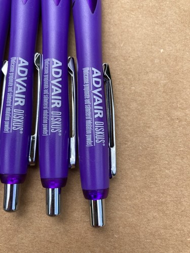 5 DRUG REP PENS ADVAIR DISKUS PURPLE NEW | eBay