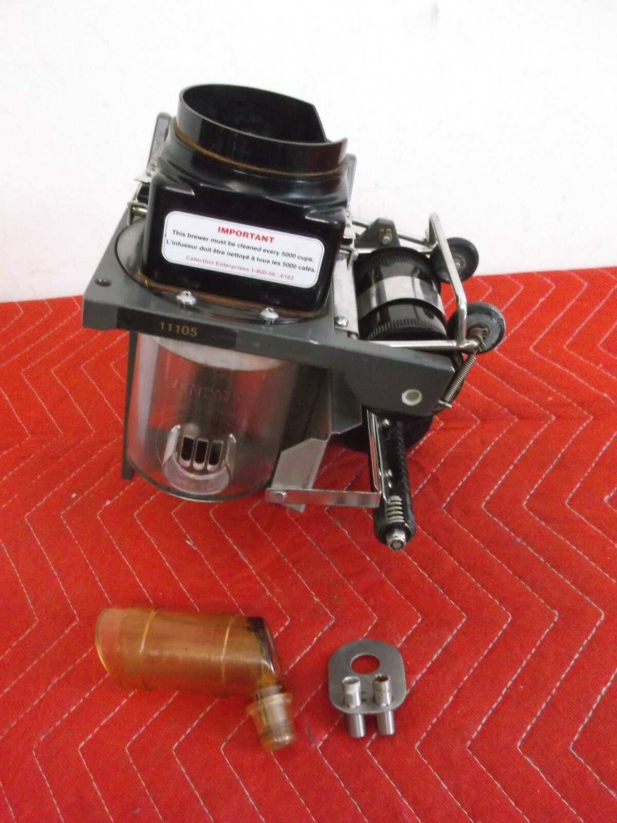 CAFECTION AVALON AV9610 COFFEE MAKER BREWER ASSEMBLY 11105 WITH PRODUCT ...