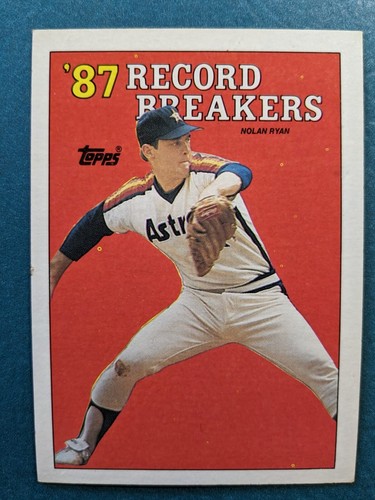 1987 Topps '87 Record Breakers Nolan Ryan Houston Astros #6, HoF, NM-MT ...