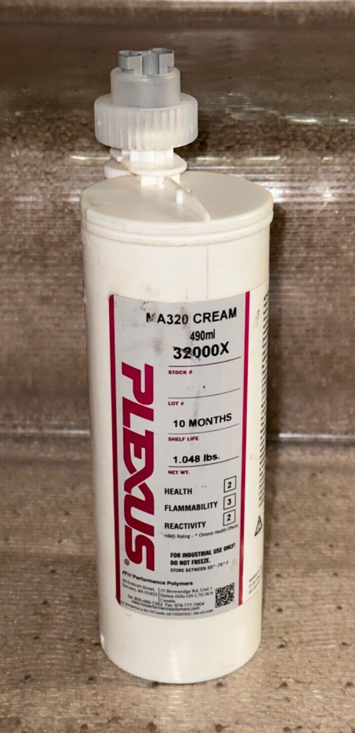 Plexus MA320 CREAM Two-Part Methacrylate Adhesive - 490 mL Cartridge | eBay