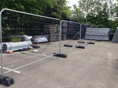 Building Site Fencing Heras/Harris Type Panels Temporary Site Security ...
