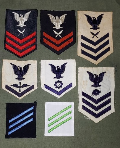 US NAVY ENLISTED RANK PATCHES SOME WW2 | eBay