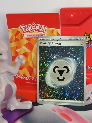 Pokémon Scarlett & Violet 151 English Basic Steel Energy 008 Holo Swirl ...