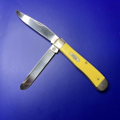 CASE XX USA 3254 SS YELLOW Trapper Knife | eBay