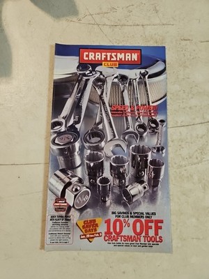 Vintage January 2005 Sears Craftsman Club Tools Sales Flyer Catalog ...