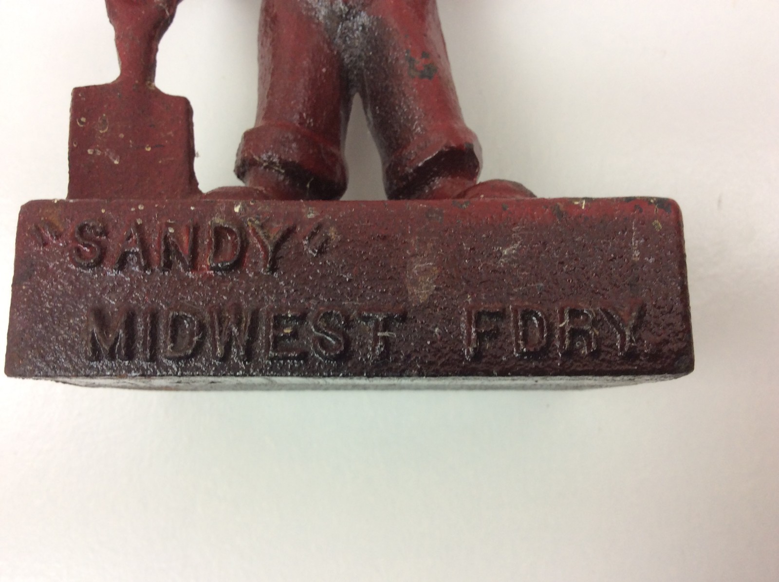 Vintage Midwest Foundry "Sandy" Metal Bookend / Doorstop Statue | eBay