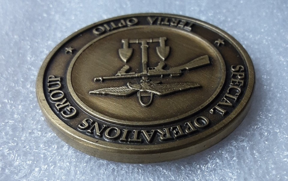 CIA Special Operations Group TERTIA OPTIO RARE Challenge Coin | eBay