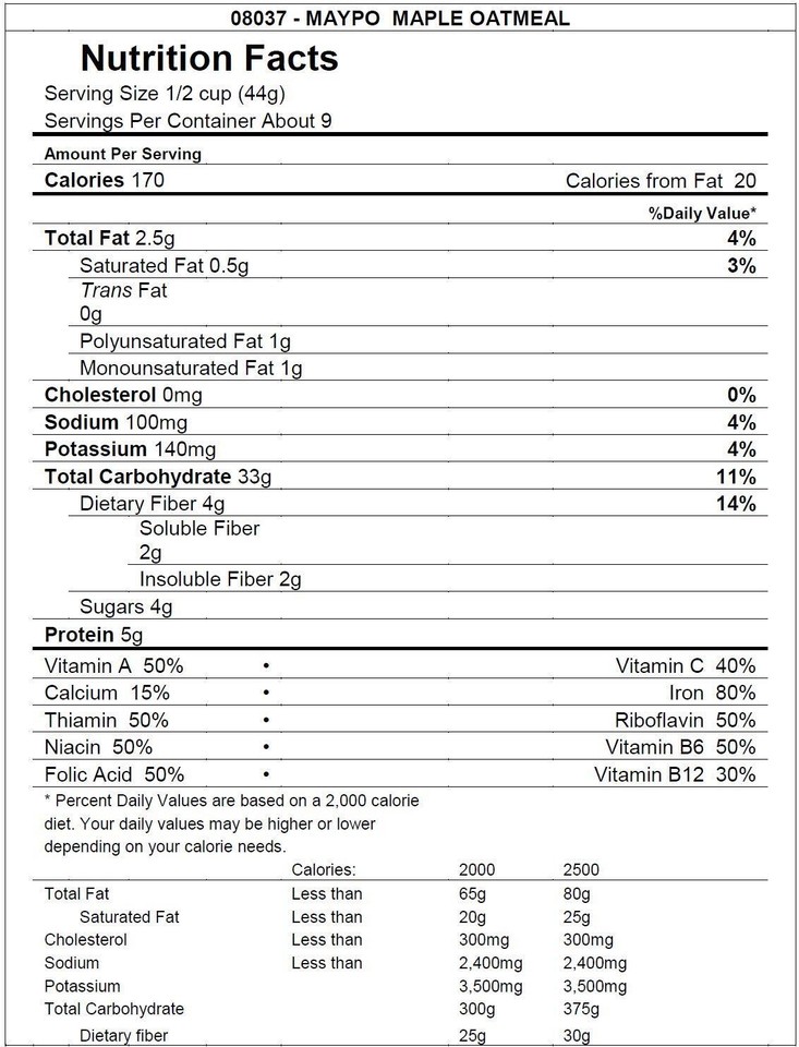 Maypo Instant Maple Oatmeal, 3-pack | eBay