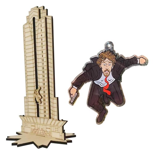 Die Hard Hans Gruber Falling off Nakatomi Plaza Advent Calendar ...